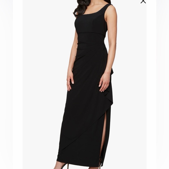 Alex Evenings | Dresses | Alex Evenings Black Maxi Dress | Poshmark